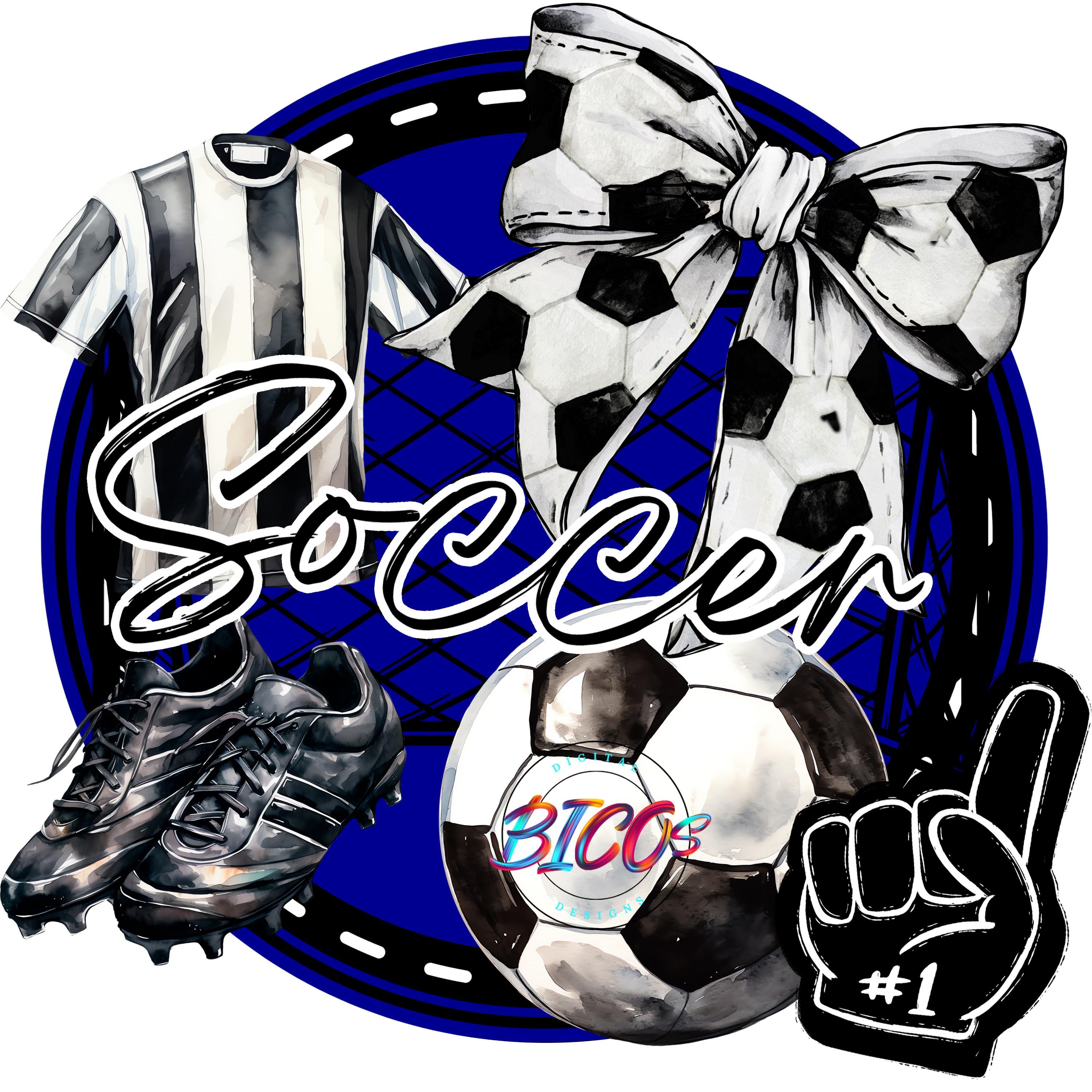 Soccer PNG, Blue, High Resolution Mockup Visual Purpose Only-commercial ...