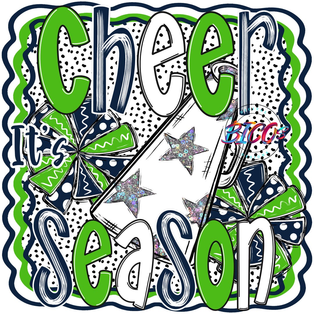 Cheer Season, Custom PNG, High Resolution Mockup Visual Purpose Only ...