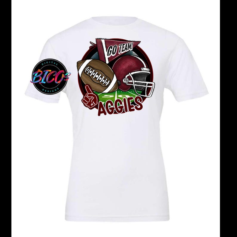 Aggies Football, Maroon, High Resolution PNG, DESIGN ONLY **mockup ...