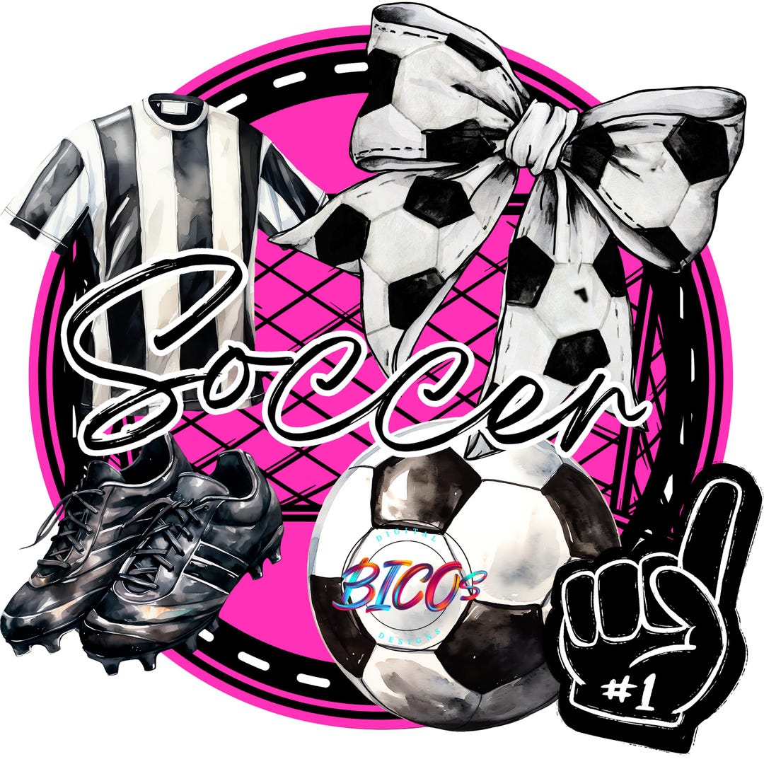 Soccer PNG, Pink, High Resolution Mockup Visual Purpose Only-commercial ...