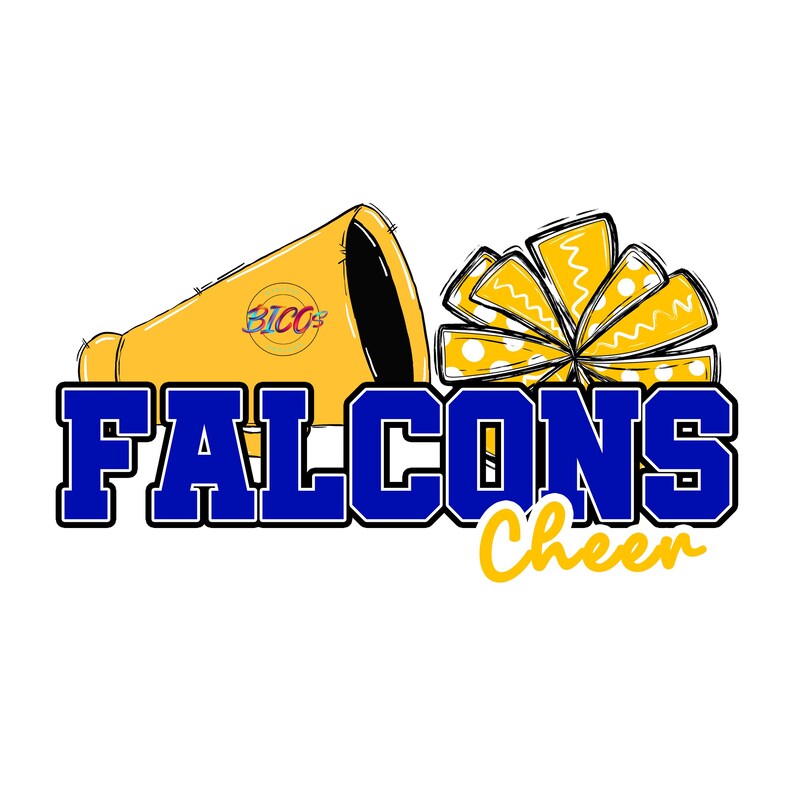 Falcons Cheer Custom High Res PNG,300DPI Design Only mockup Visual ...