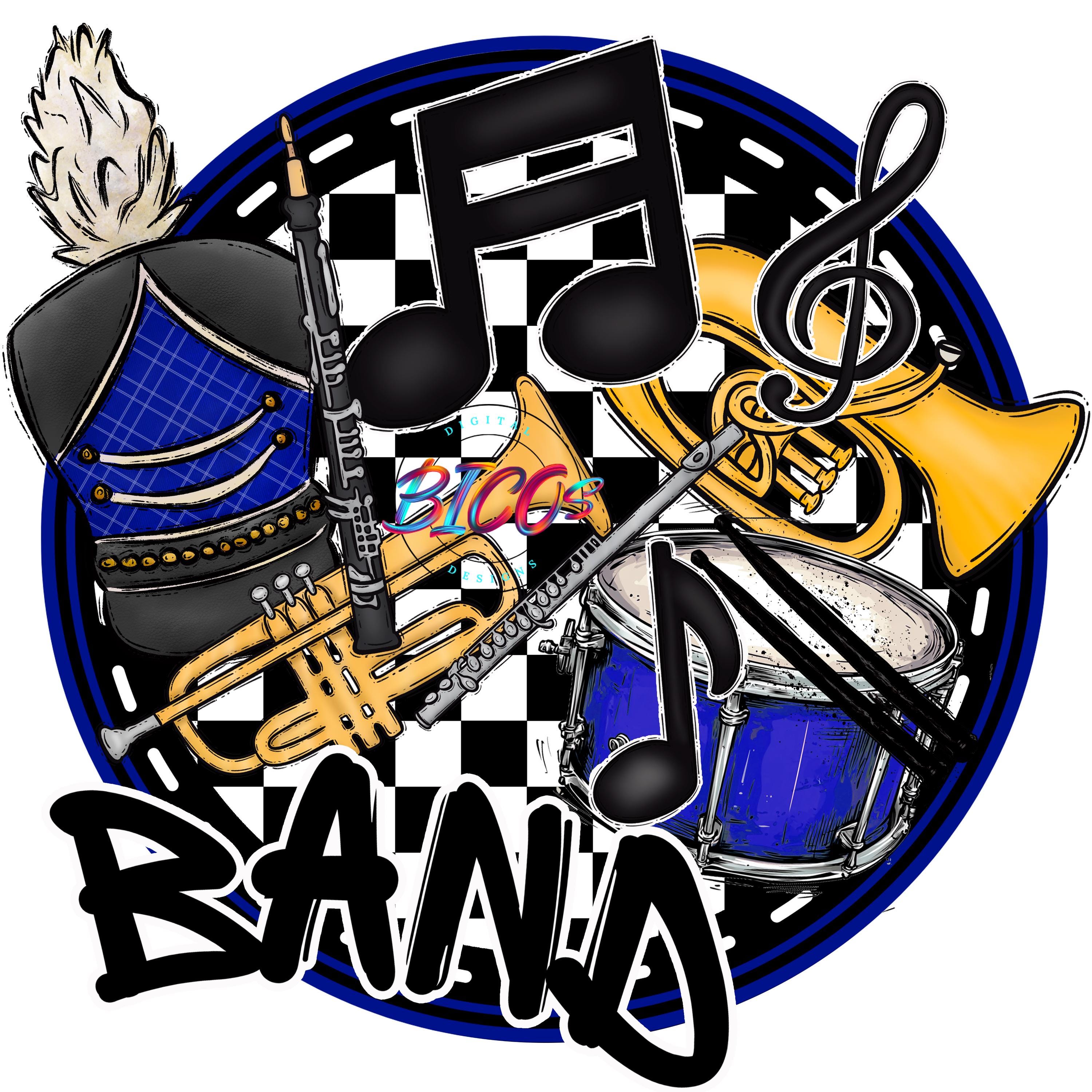 Band PNG, Blue, High Resolution Mockup Visual Purpose Only-commercial ...