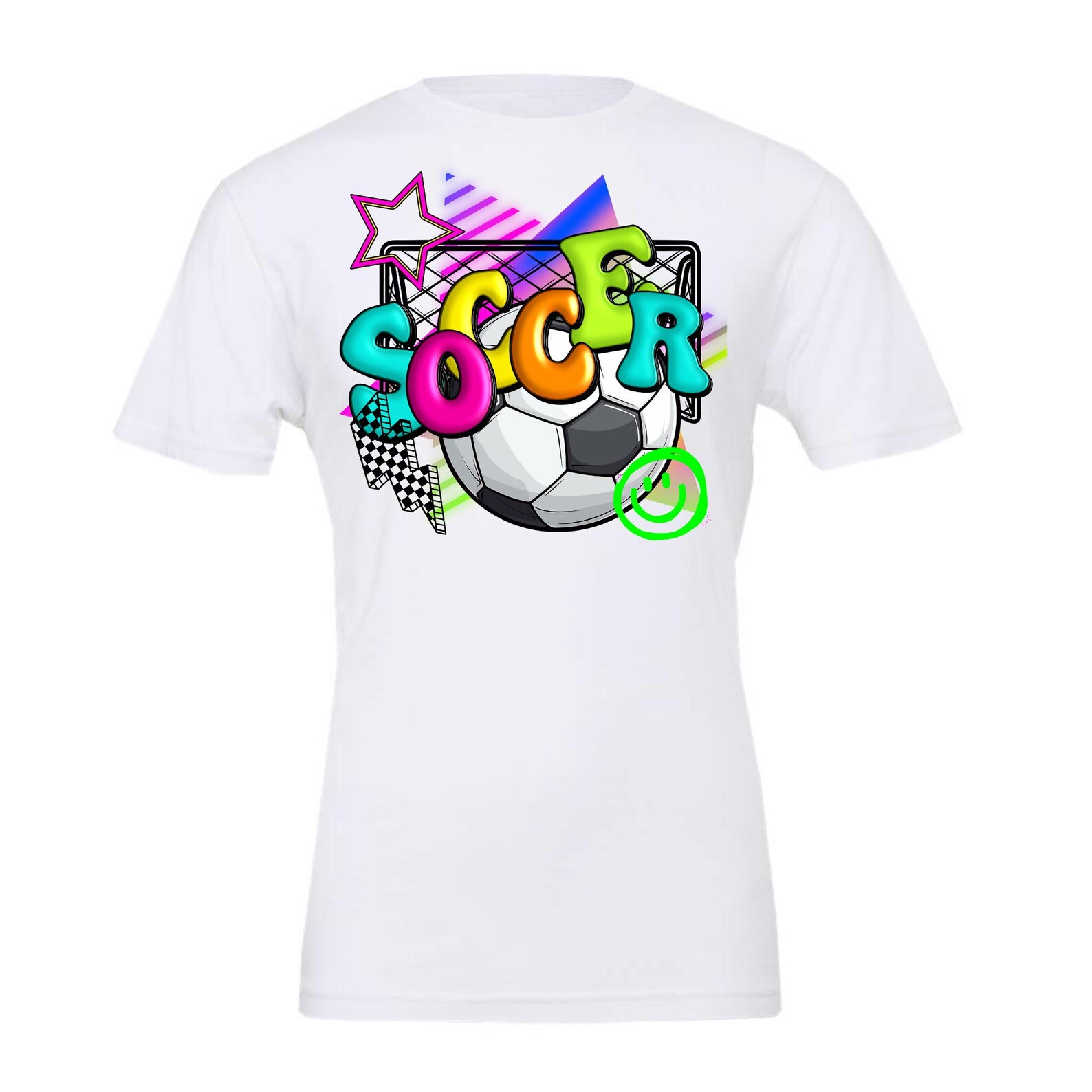 Soccer Retro, Bright, High Resolution PNG,300DPI Design Only **mockup ...