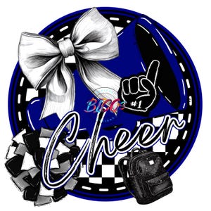 Cheer PNG, Blue, High Resolution Mockup Visual Purpose Only-commercial ...