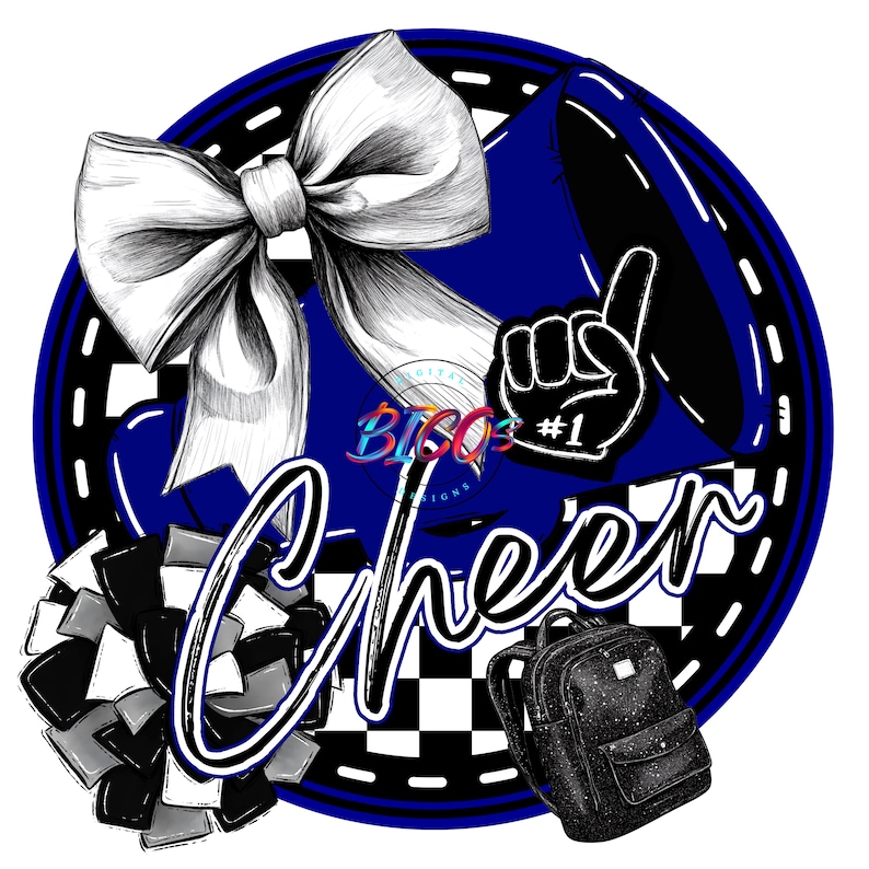 Cheer PNG, Blue, High Resolution Mockup Visual Purpose Only-commercial ...