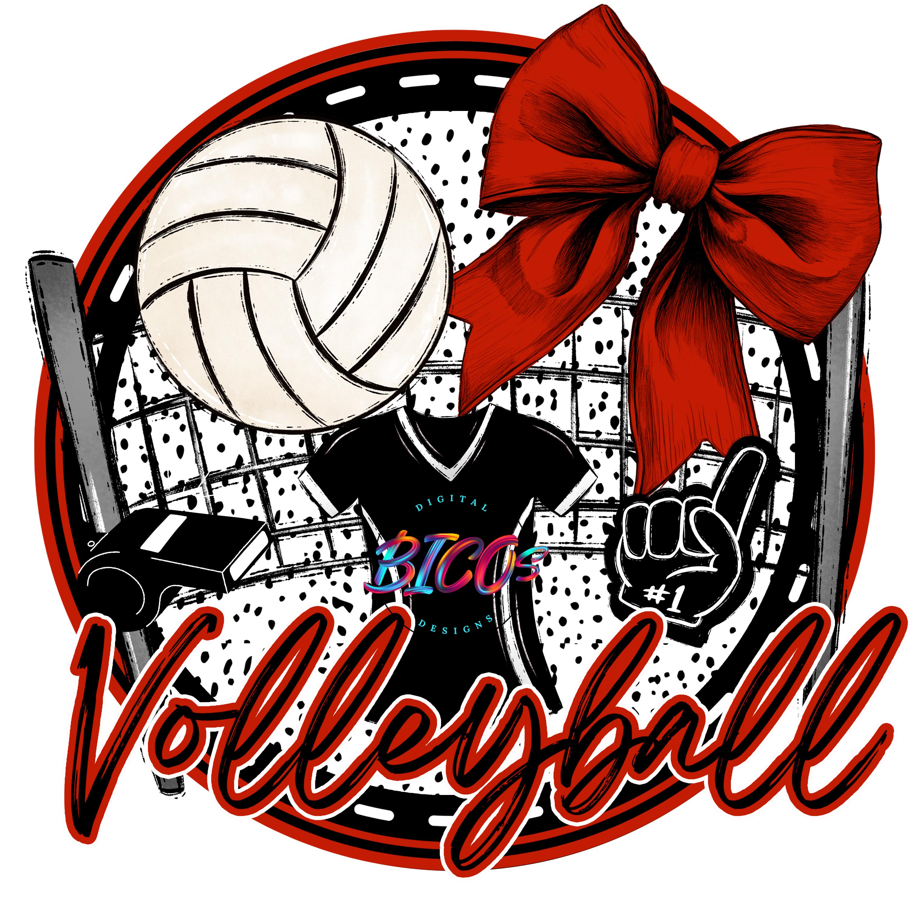 Volleyball PNG, Red, High Resolution Mockup Visual Purpose Only ...