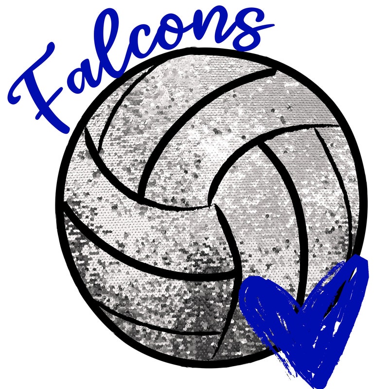 Falcon Volleyball Svg - Etsy