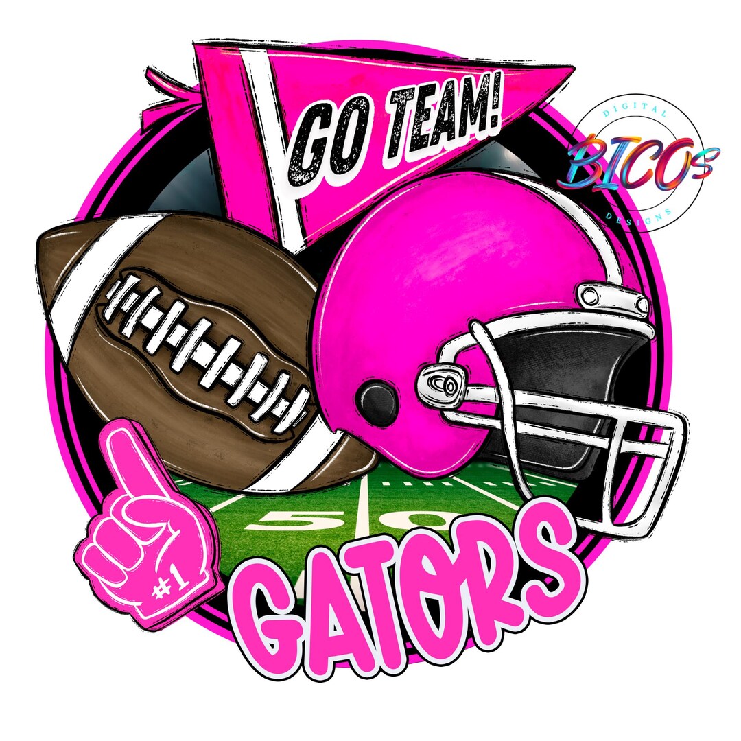 Gators Football PNG, Pink, High Resolution Png, DESIGN ONLY **mockup ...