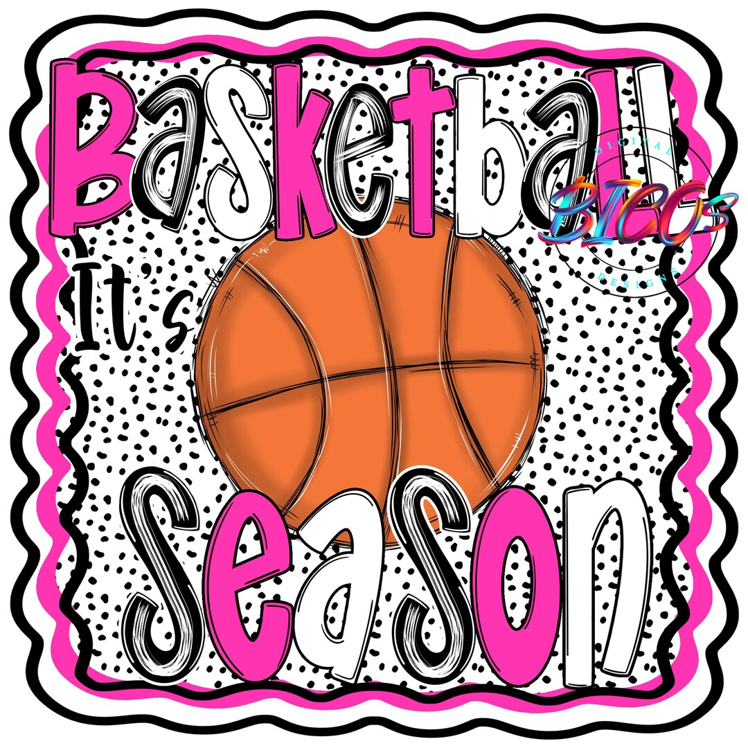 Basketball Season PNG, Pink, High Resolution Mockup Visual Purpose Only ...