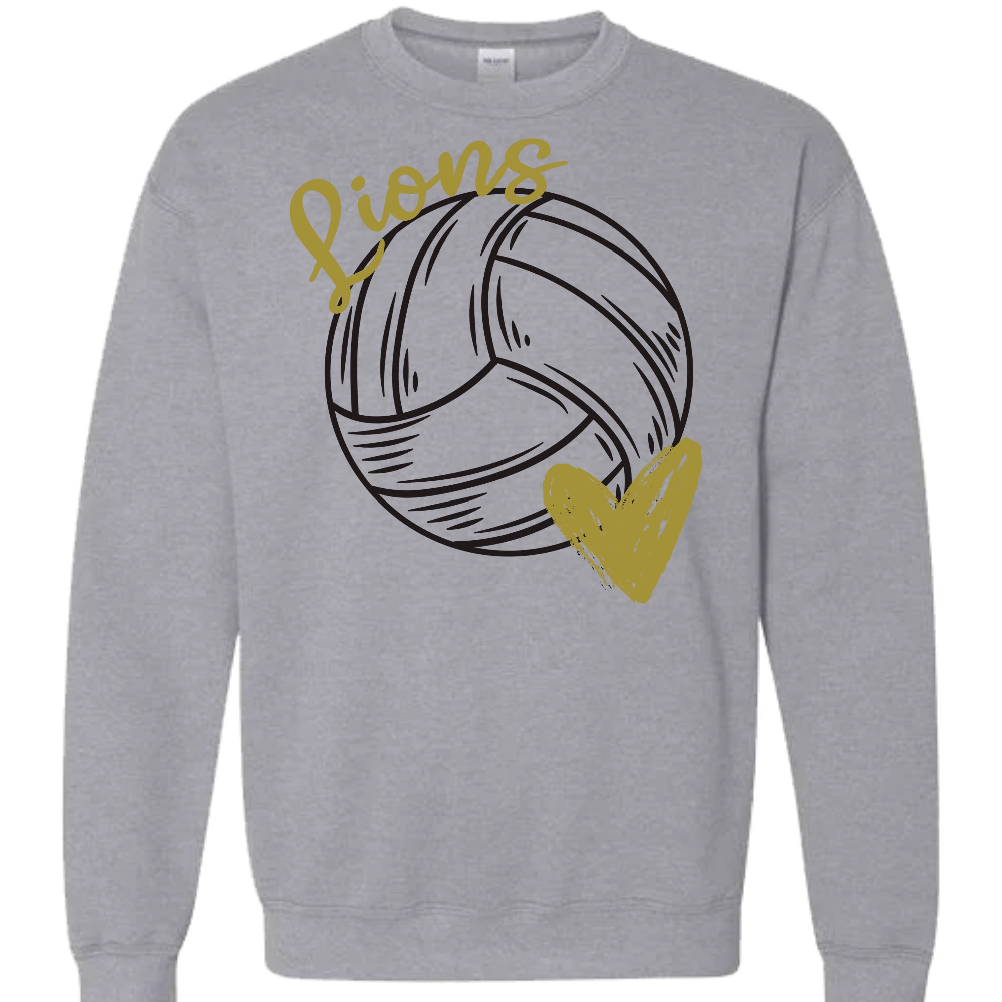 Lions Volleyball, Gold, High Resolution PNG,300DPI Design Only **mockup ...