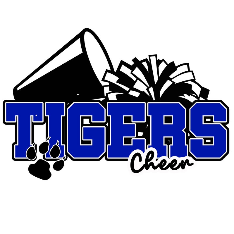 Tiger Cheer Svg - Etsy