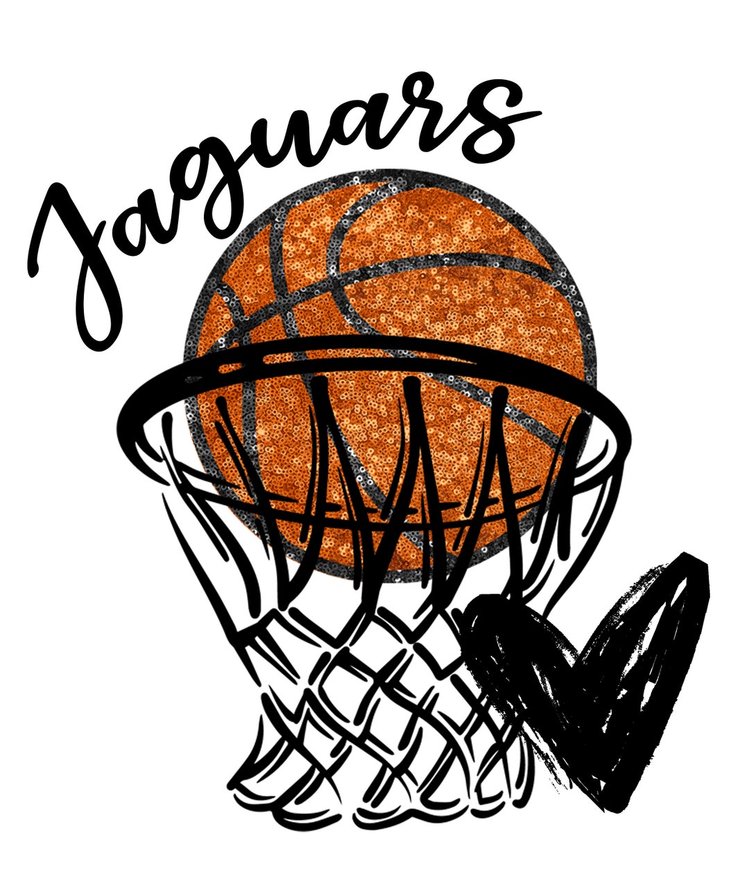 Jaguars Basketball, Sequins Basketball, Hoop, Black, High Res PNG ...