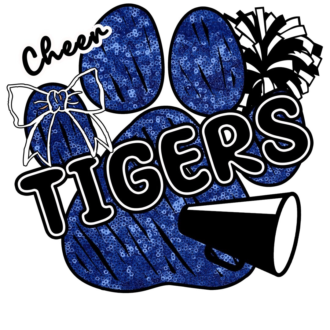 Tigers Cheer, Red and Black, High Resolution PNG,300DPI Design Only ...