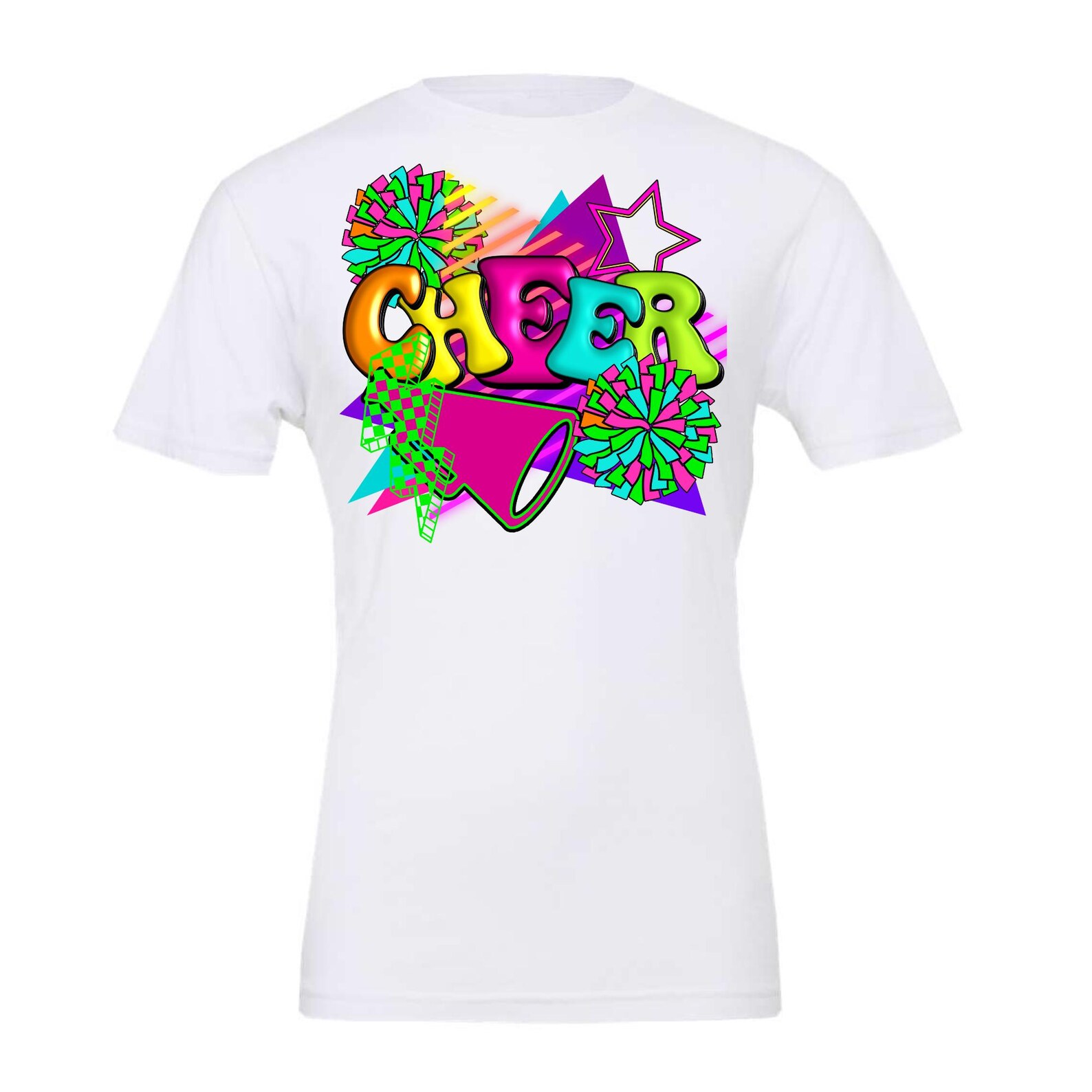 Cheer Retro, Bright, High Resolution PNG,300DPI Design Only **mockup ...