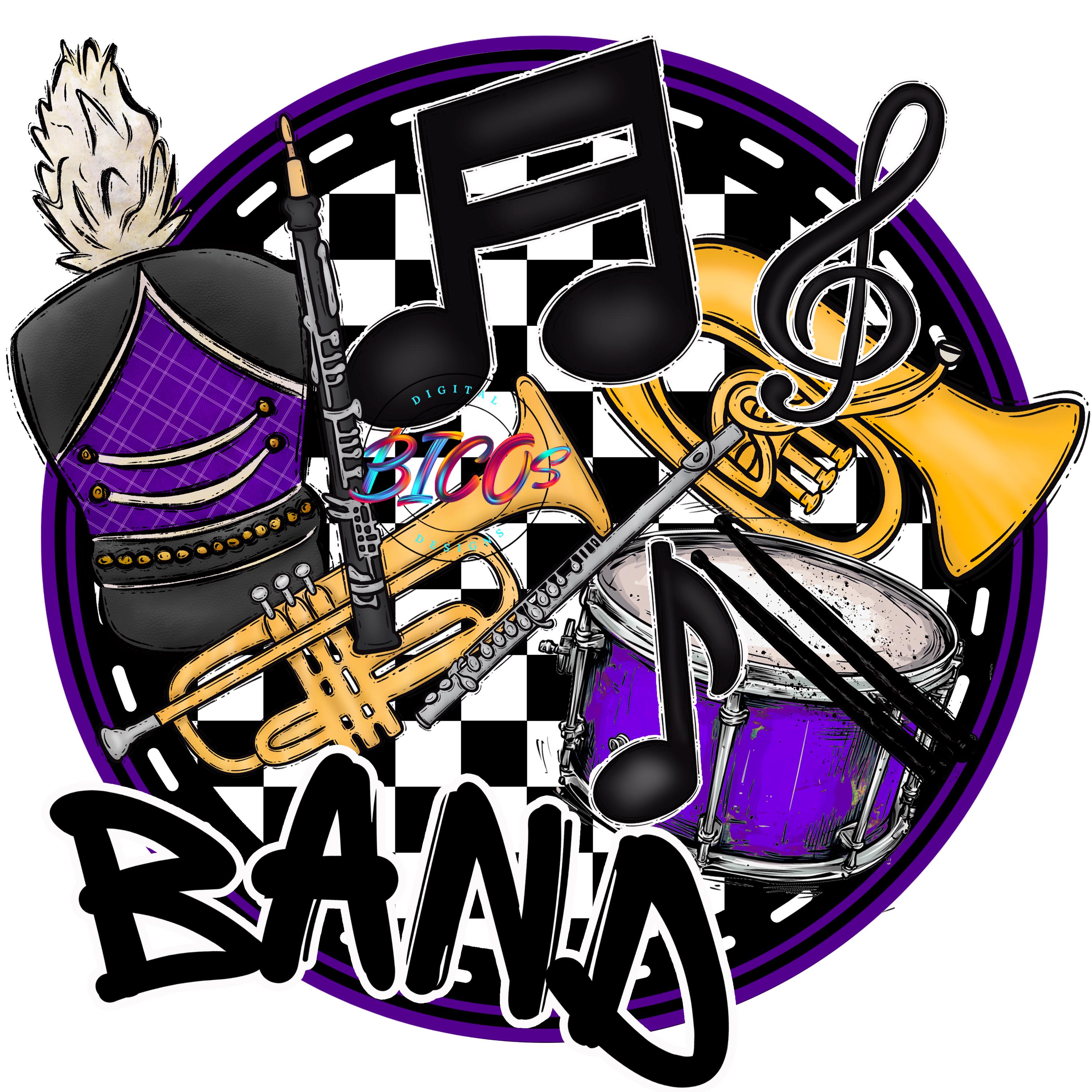 Band PNG, Purple, High Resolution Mockup Visual Purpose Only-commercial ...