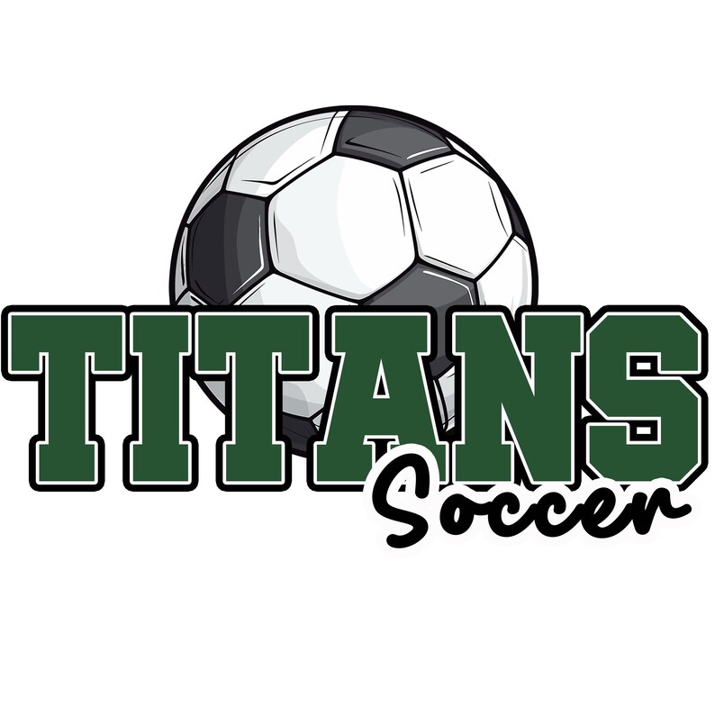 Titans Soccer, Green, High Resolution PNG,300DPI Design Only **mockup ...