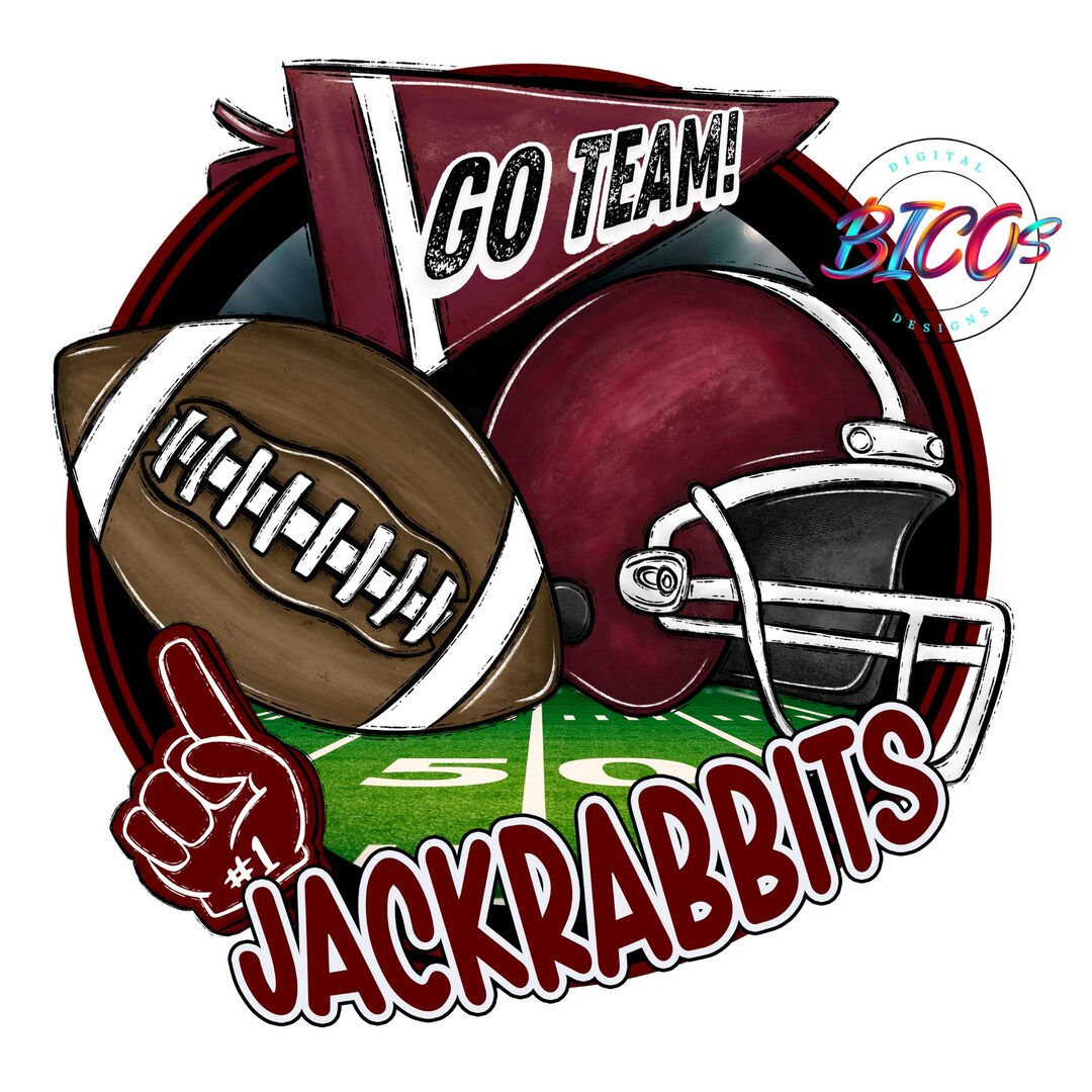 Jackrabbits Football PNG, Maroon, High Resolution Png, DESIGN ONLY ...