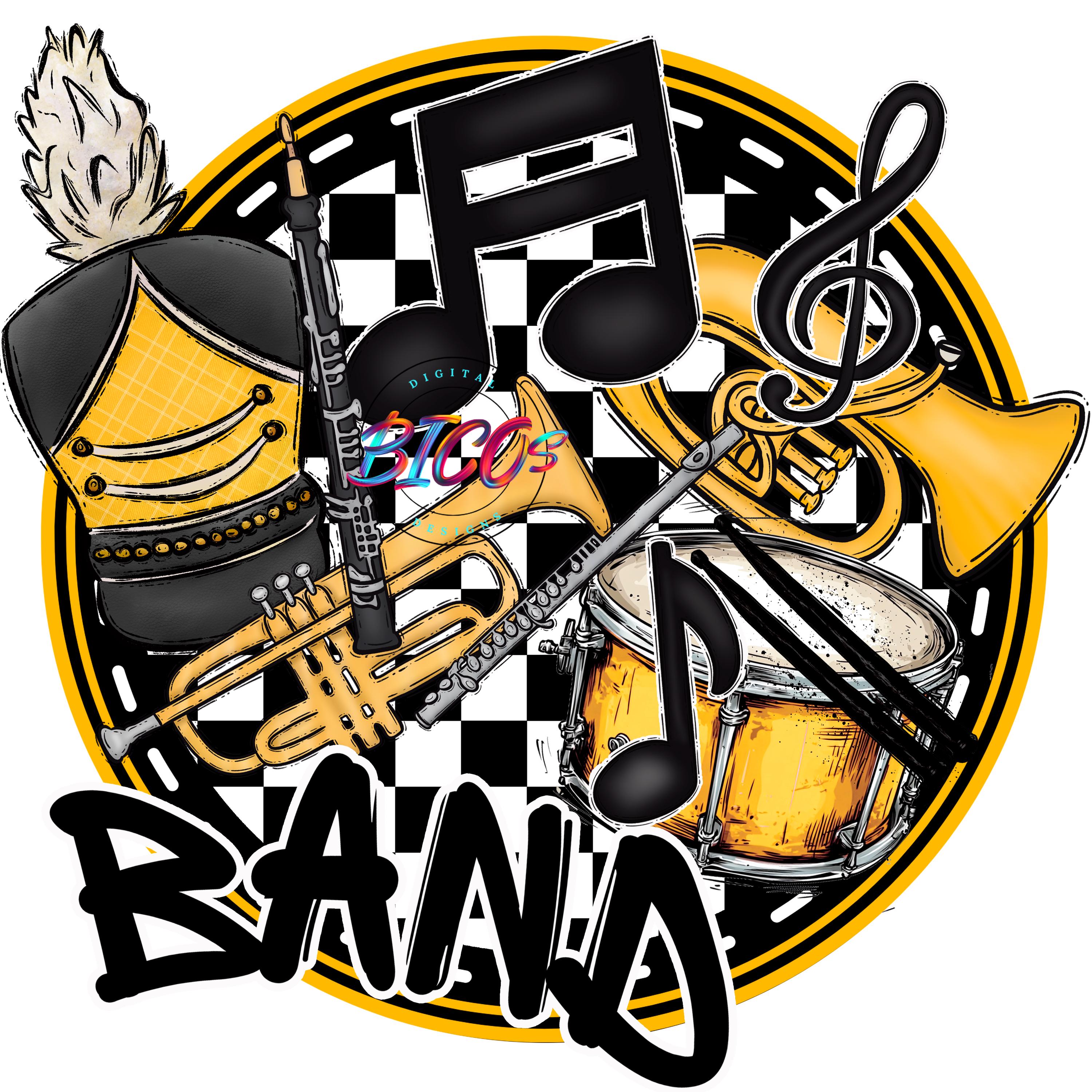 Band PNG, Yellow, High Resolution Mockup Visual Purpose Only-commercial ...