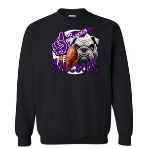 Bulldog Mascot, Purple School Spirit, Football, High Resolution PNG ...