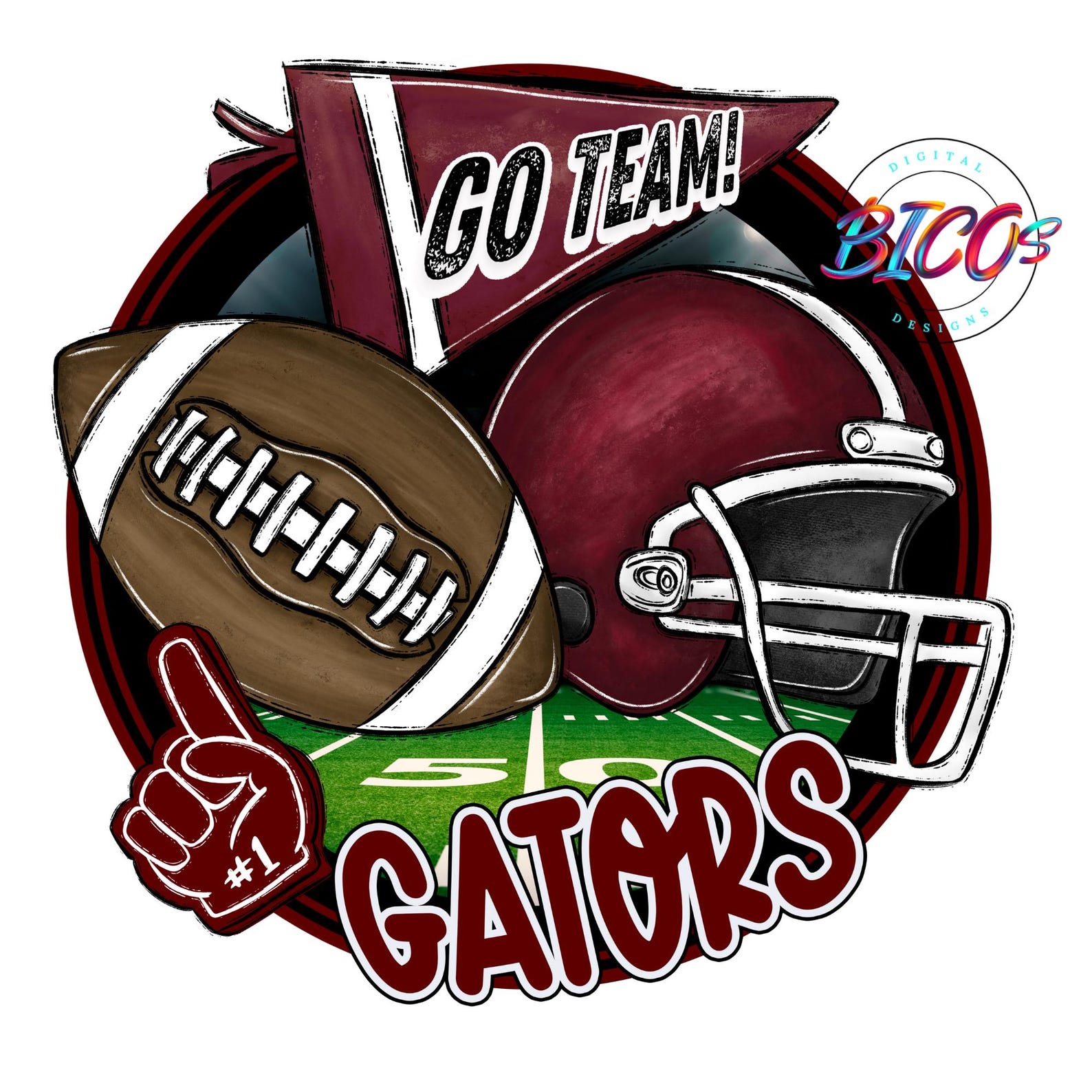 Gators Football PNG, Maroon, High Resolution Png, DESIGN ONLY **mockup ...