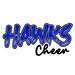 Hawks Cheer, Blue, High Resolution PNG,300DPI Design Only **mockup ...
