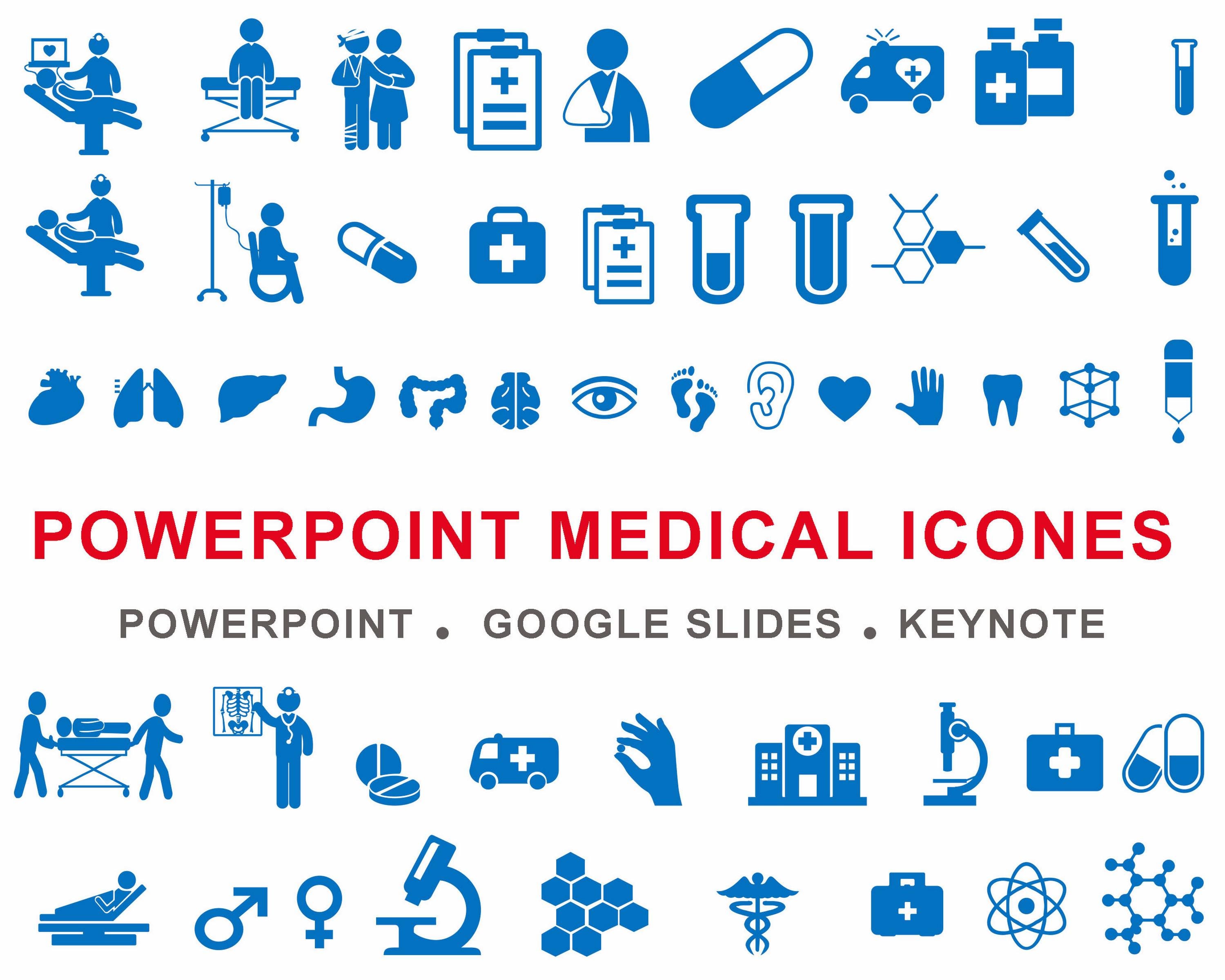 Custom New Medical Recolorable Icons, Nurse Medical Powerpoint Icons, for Powerpoint Microsoft ...