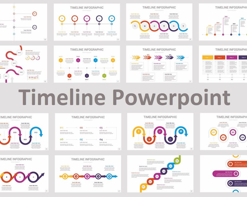 Custom New Timeline Powerpoint Slides, Powerpoint Template Minimalist ...
