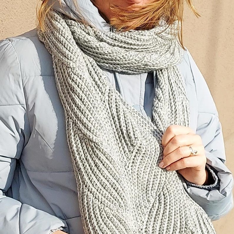 DIY Crochet Long Scarf Pattern (PDF) - Etsy