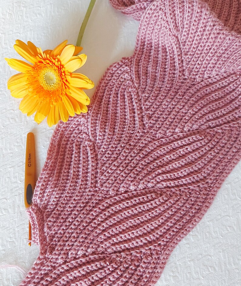 DIY Crochet Long Scarf Pattern (PDF) - Etsy