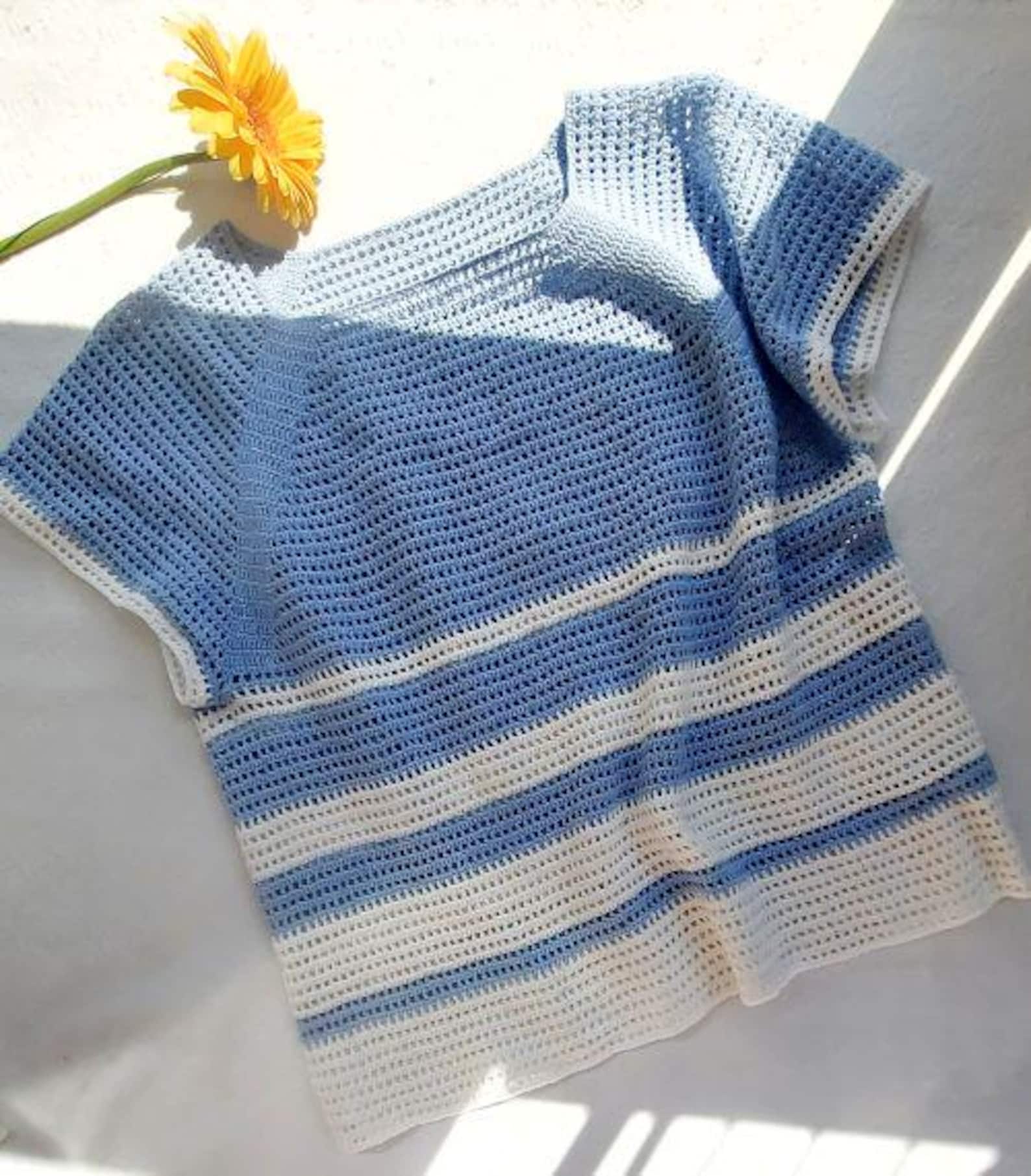 Crochet Mesh T-shirt Pattern – Trendy Tee (PDF Pattern) - Etsy