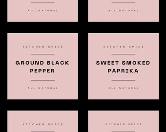 Spice Labels - Etsy