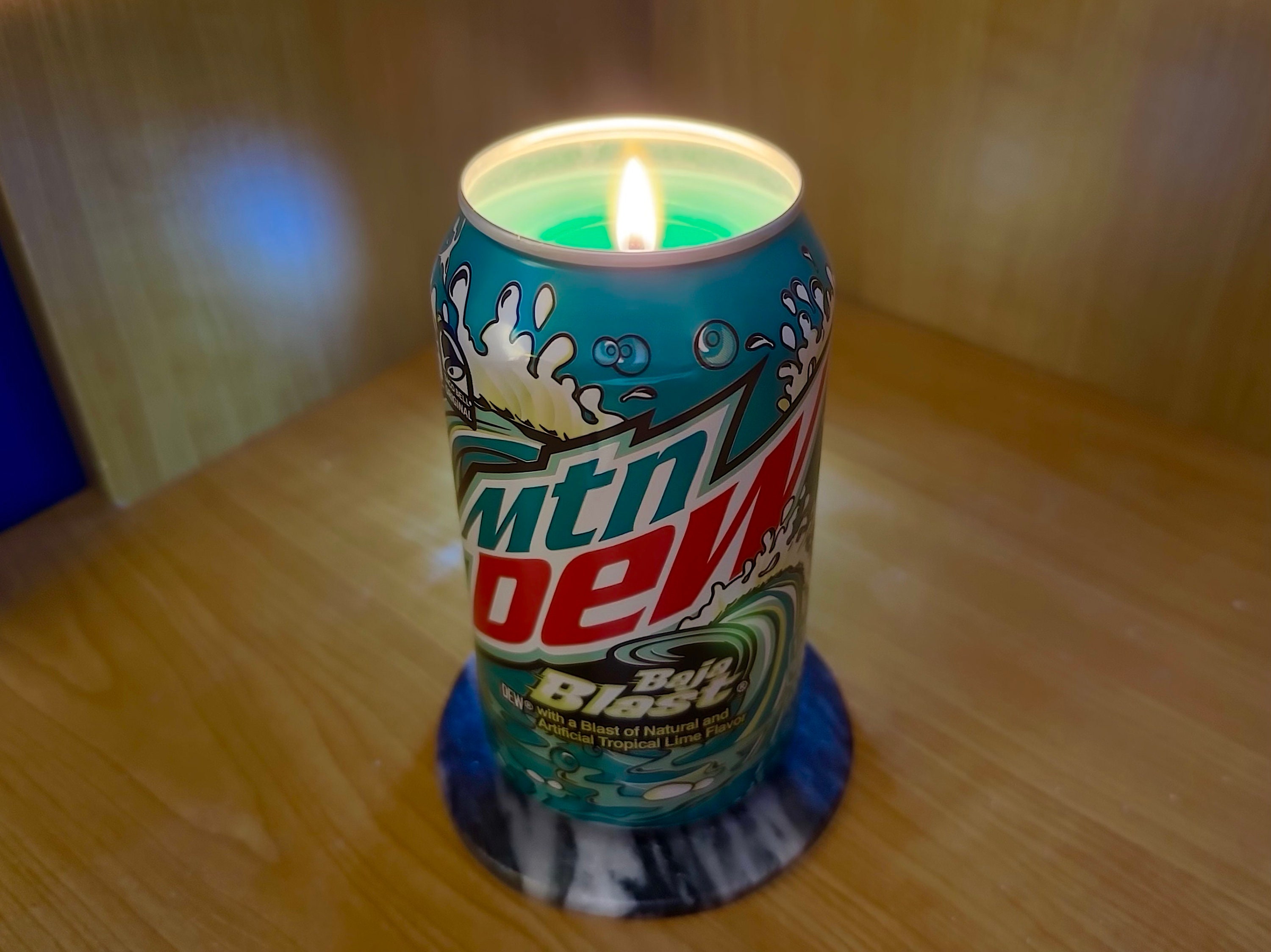 Baja Blast Mountain Dew Scented Soy Candle 12oz - Git for Soda Lovers ...