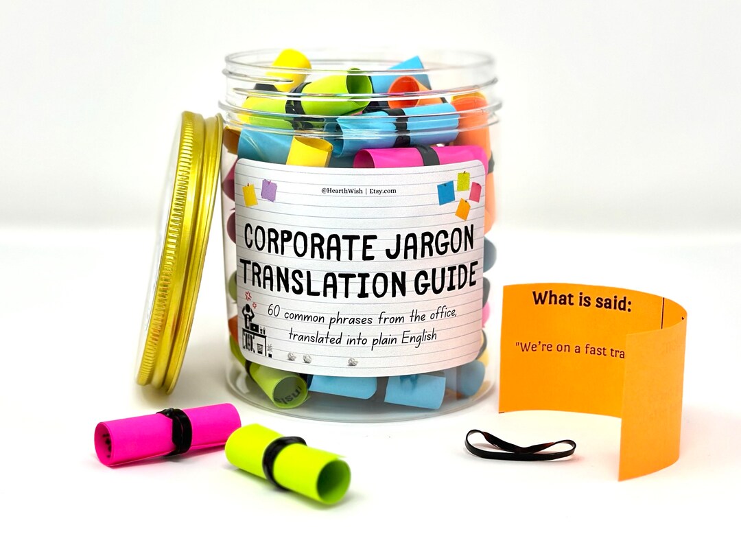 Funny Office Phrase Translations Corporate Jargon Translation Guide ...
