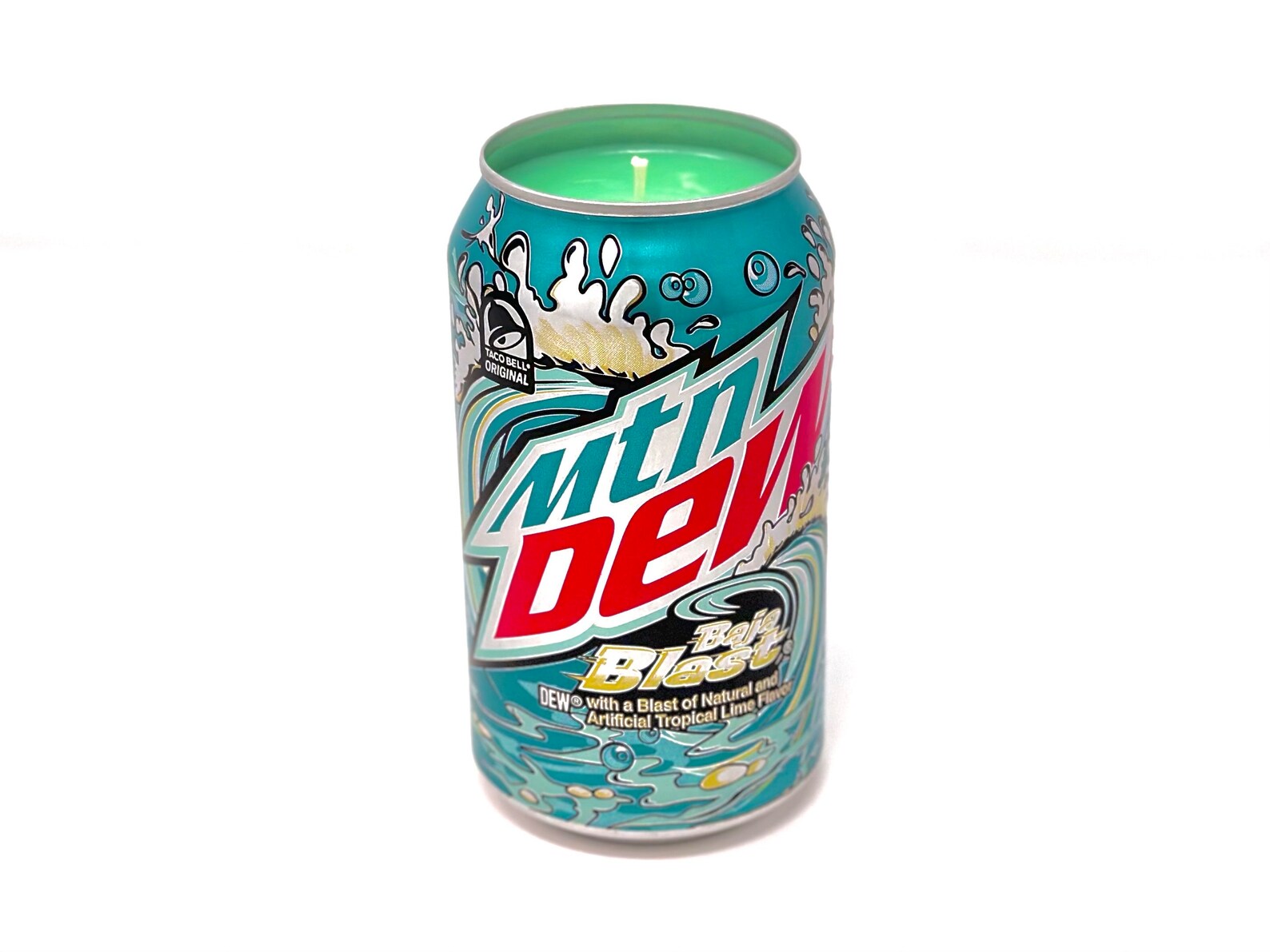 Baja Blast Mountain Dew Scented Soy Candle 12oz - Git for Soda Lovers ...