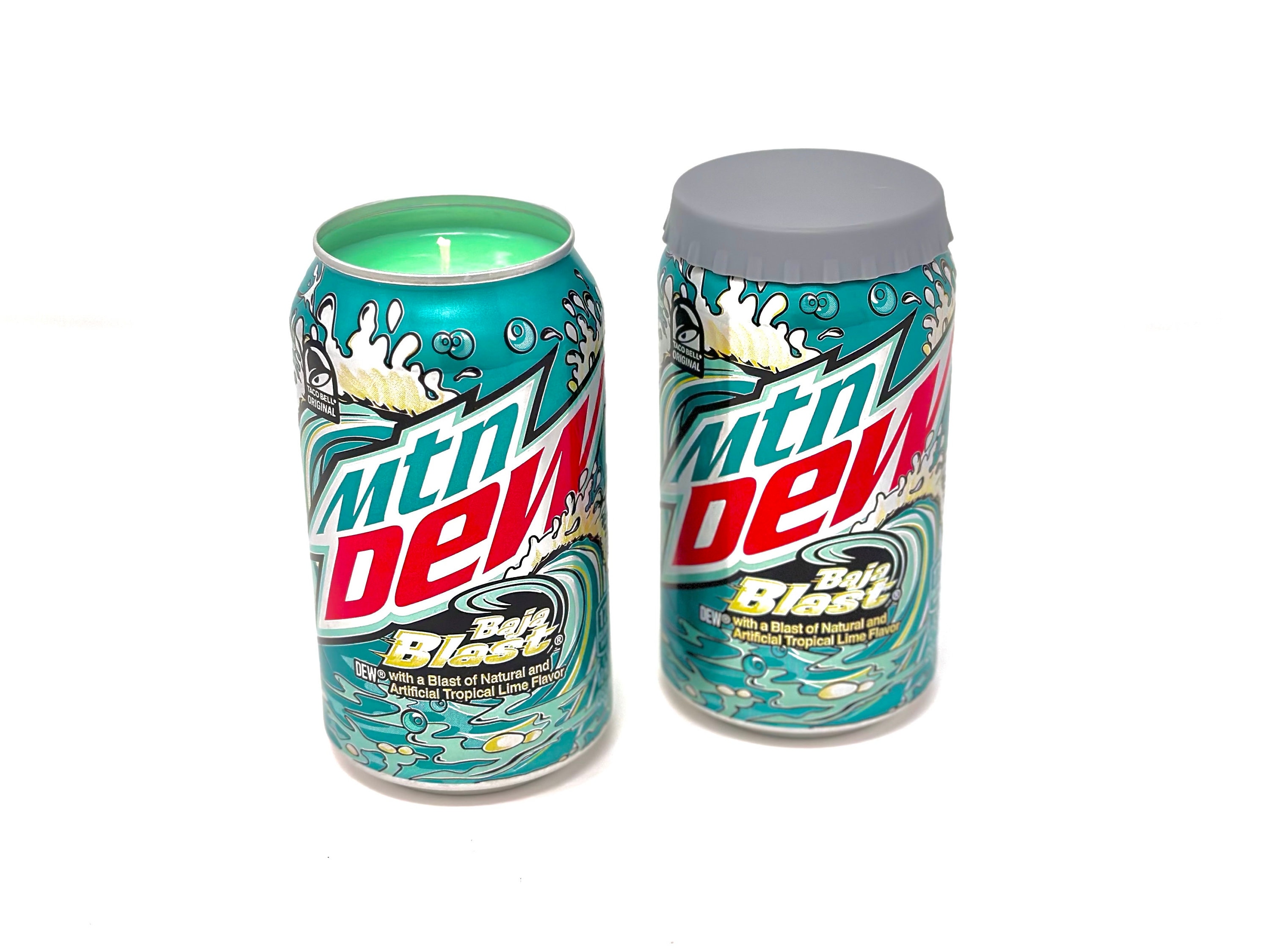Baja Blast Mountain Dew Scented Soy Candle 12oz - Git for Soda Lovers ...