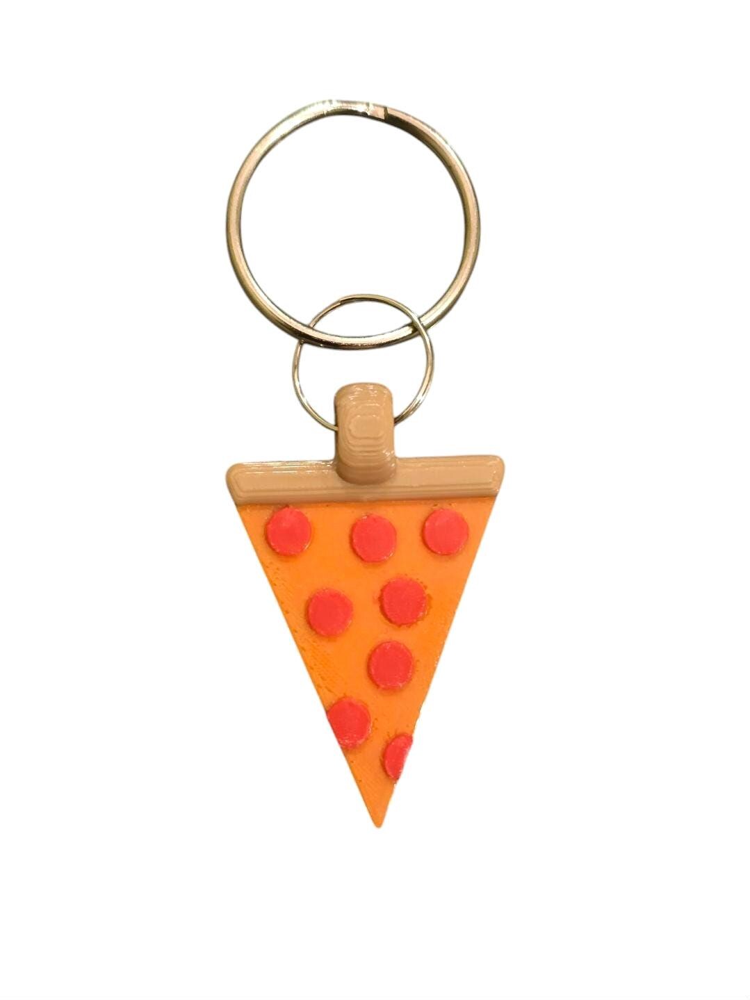Keychain Pizza, 3d Printed, Pizza Key Chain, 3d Printed Keychain - Etsy