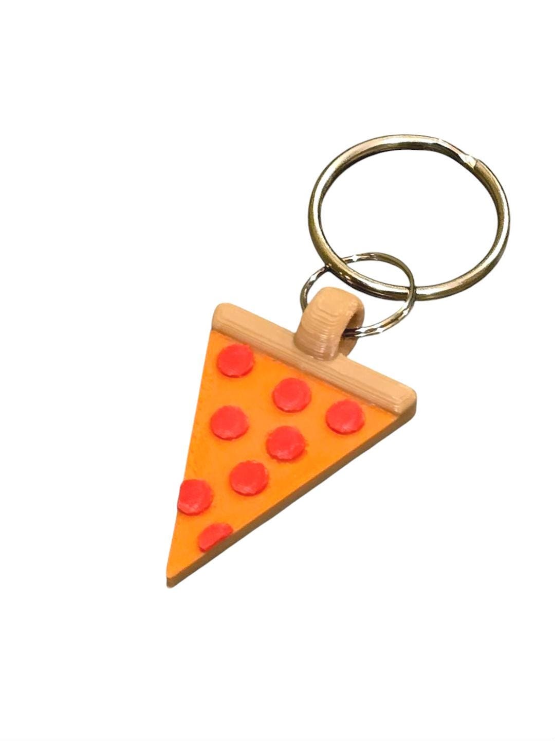 Keychain Pizza, 3d Printed, Pizza Key Chain, 3d Printed Keychain - Etsy
