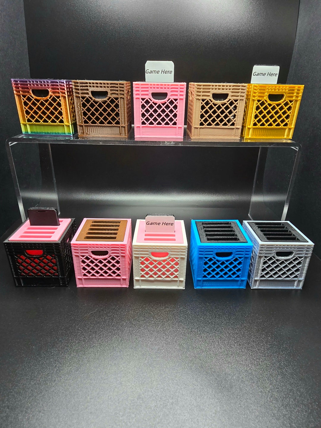 Nintendo Switch Milk Crate Game Case Holder - Etsy