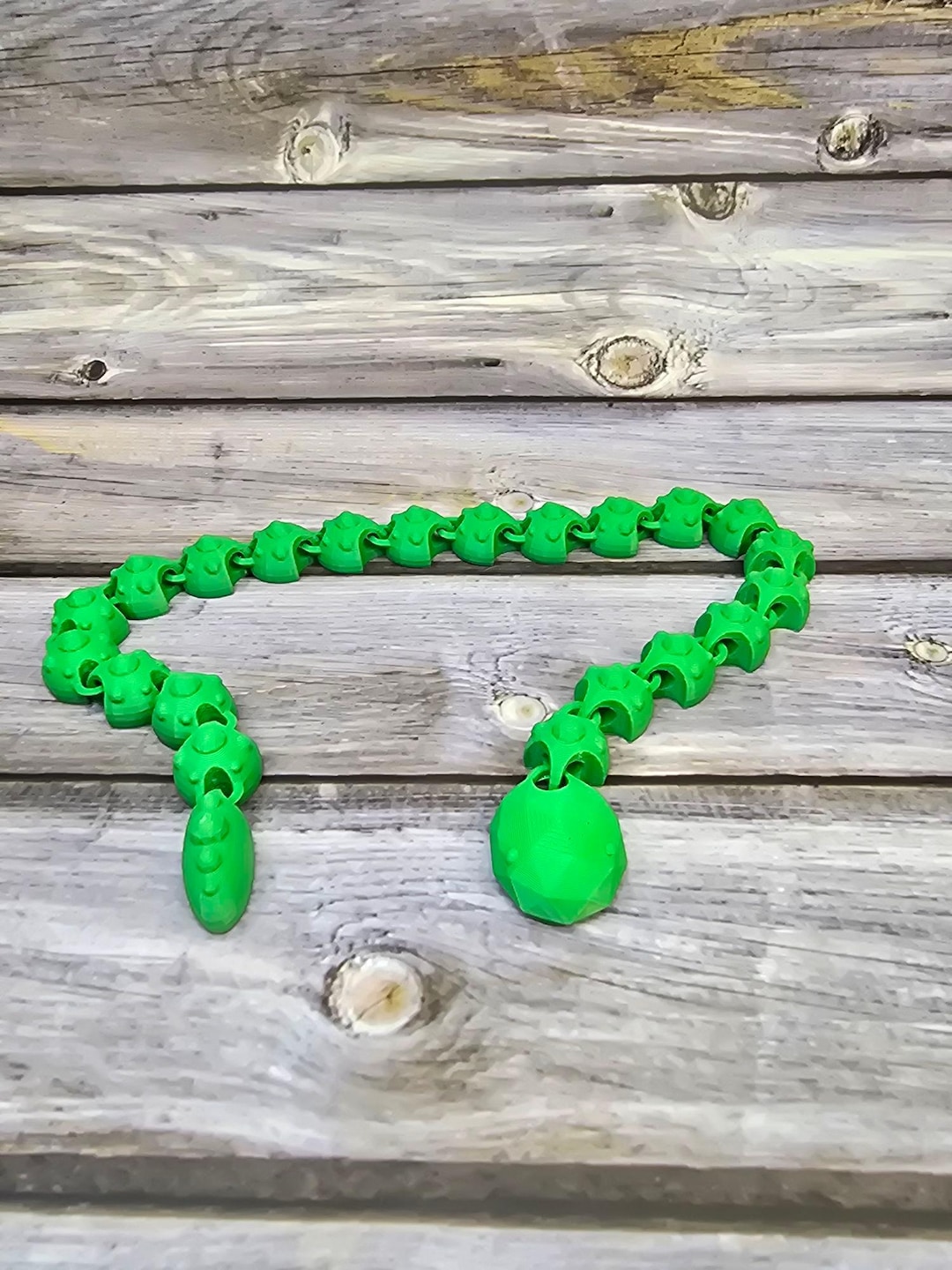 Articulated Snake Fidget Toy - 3D Printed Flexible Snake - Wiggly ...