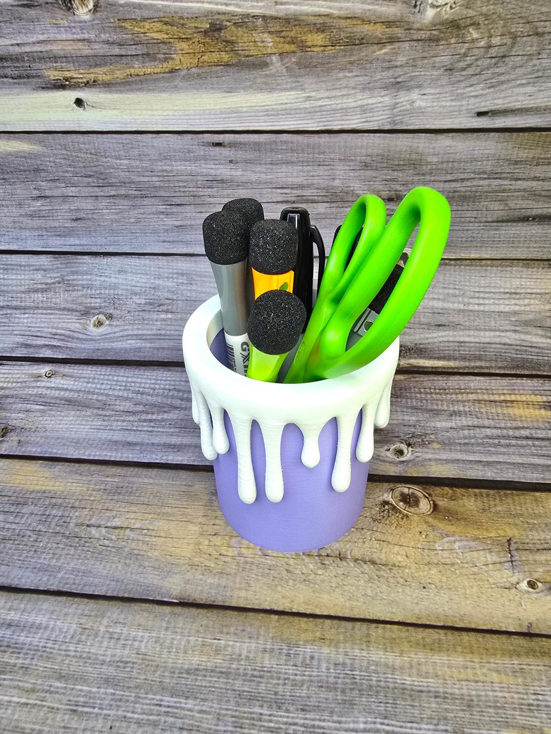 Slime Drip Desk Organizer – Cute & Spooky Storage for Office, Makeup ...