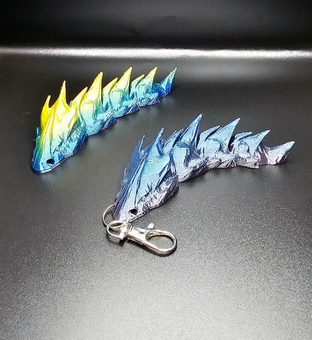 Baby Sea Serpent Articulated Keychain Unique Keychain for Women and Men ...