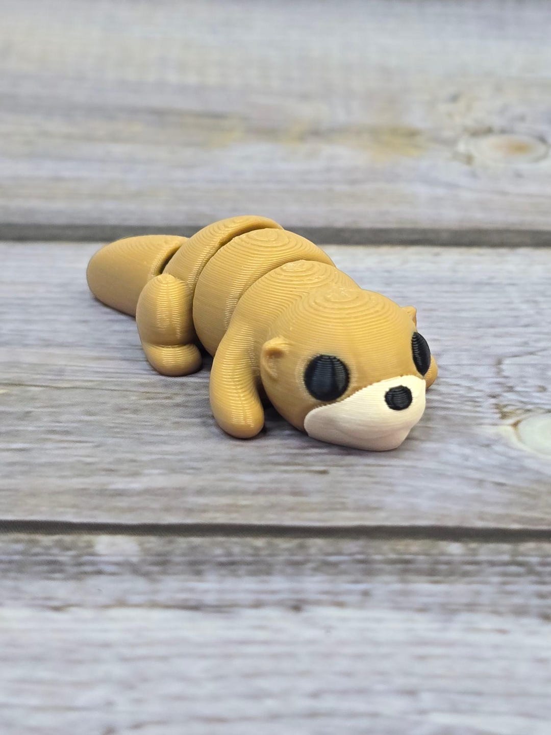 3D Printed Articulated Baby Otter Figure – Cute, Poseable, and ...