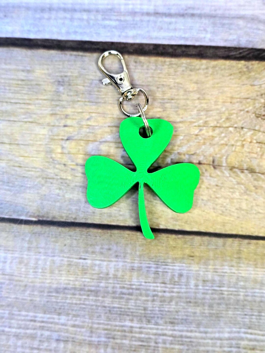 Lucky Shamrock Keychain: 3-leaf Clover, Irish Good Luck Charm - Etsy