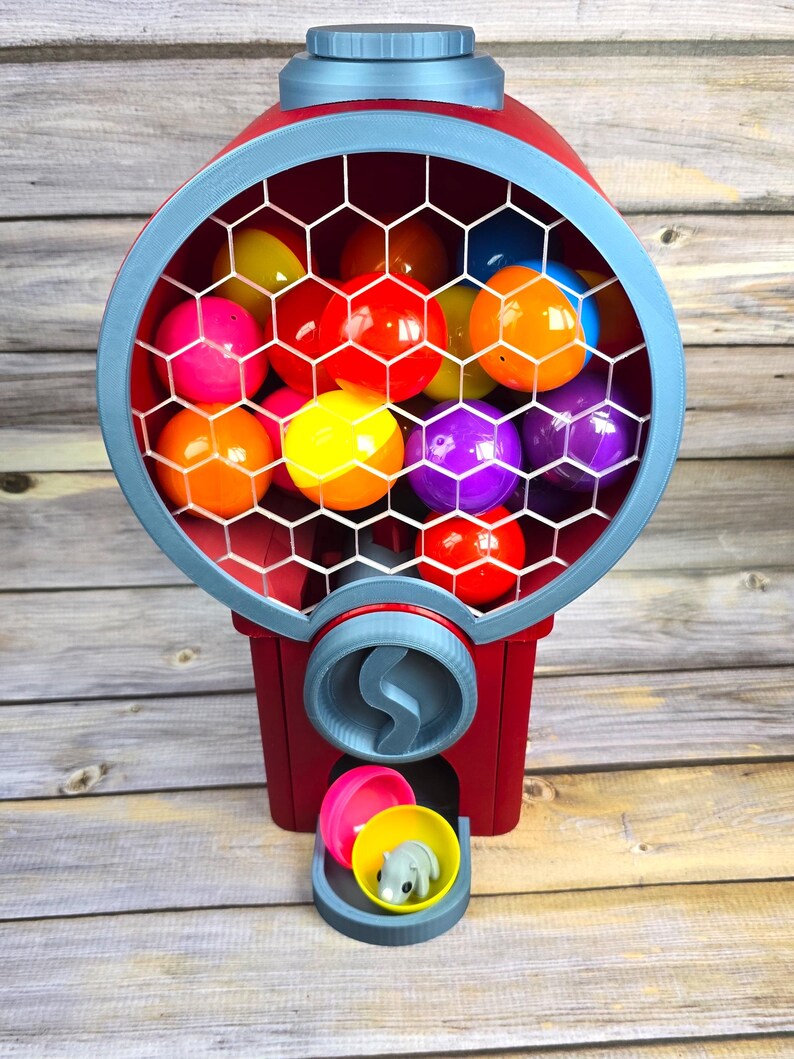 3D Printed Toy Gumball Machine | Colorful Desk Decor - Etsy