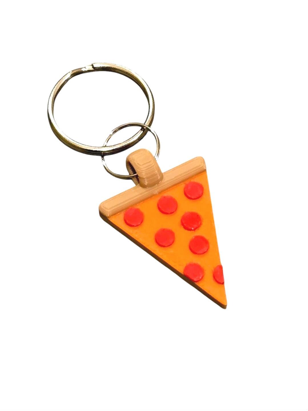 Keychain Pizza, 3d Printed, Pizza Key Chain, 3d Printed Keychain - Etsy