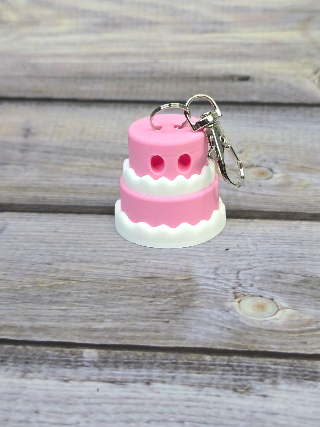 Birthday Cake Keychain - Cute Dessert Keychain - Miniature Cake Charm ...