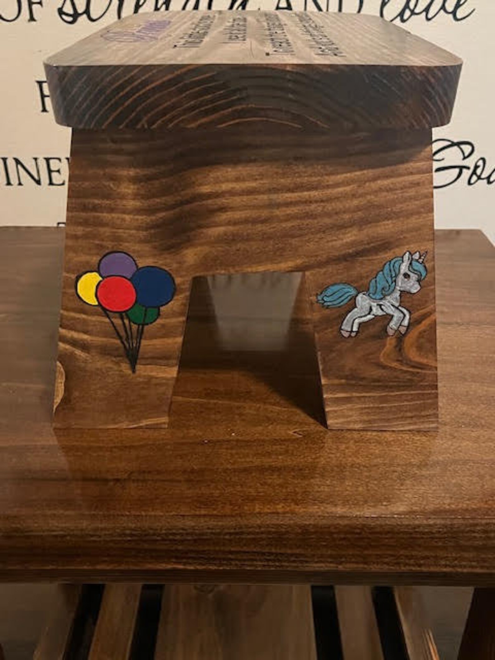 Kids Stool, Toddler Stool, Customizable Stool, Engraved Stool, Bathroom ...