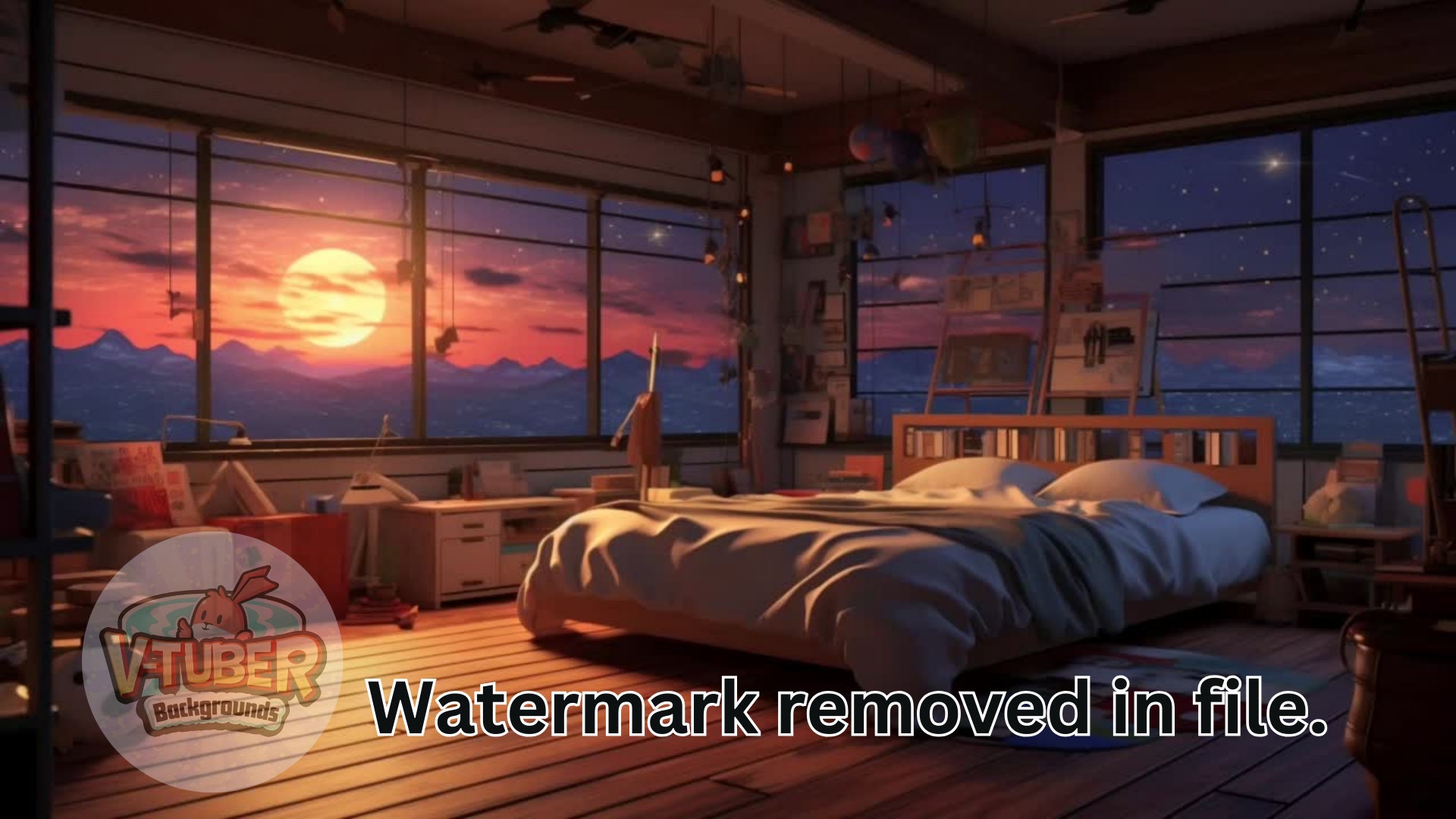 Animated Vtuber Background: Anime Vtuber Room - Animated Background ...