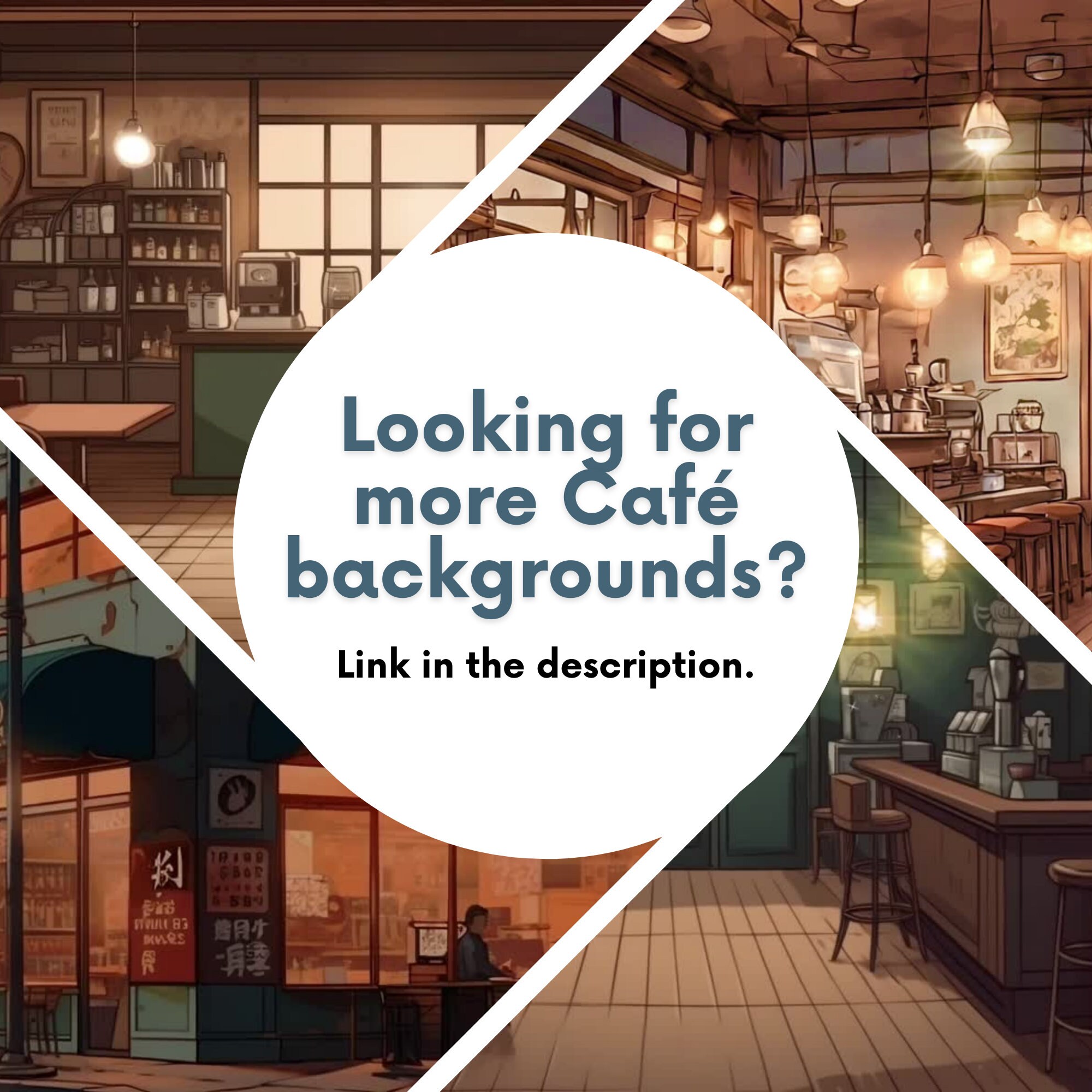 Animated Vtuber Background: Anime Style Coffee Shop Animated Background ...