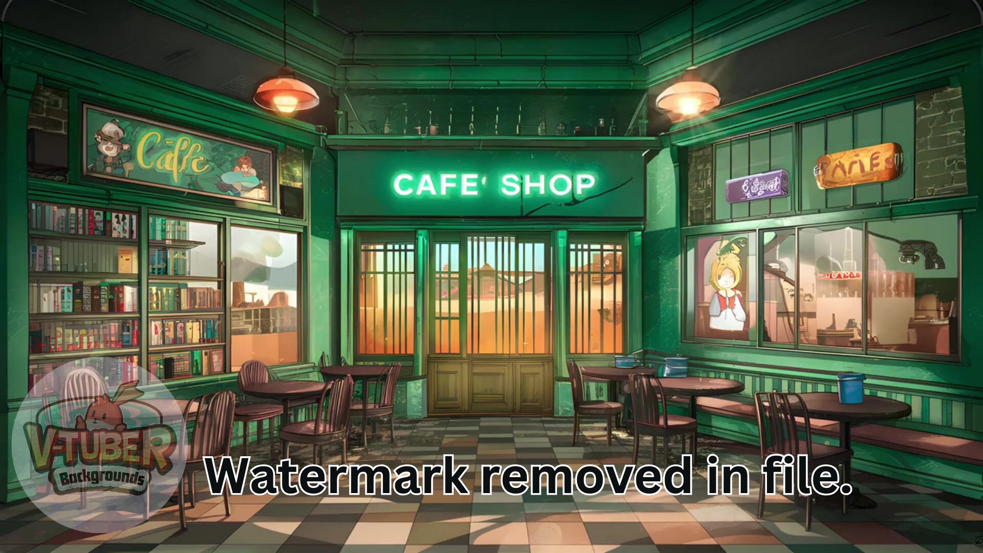 Vtuber Animated Backgrounds | Coffee Shops 7 Video Pack | 4K Lo-fi ...